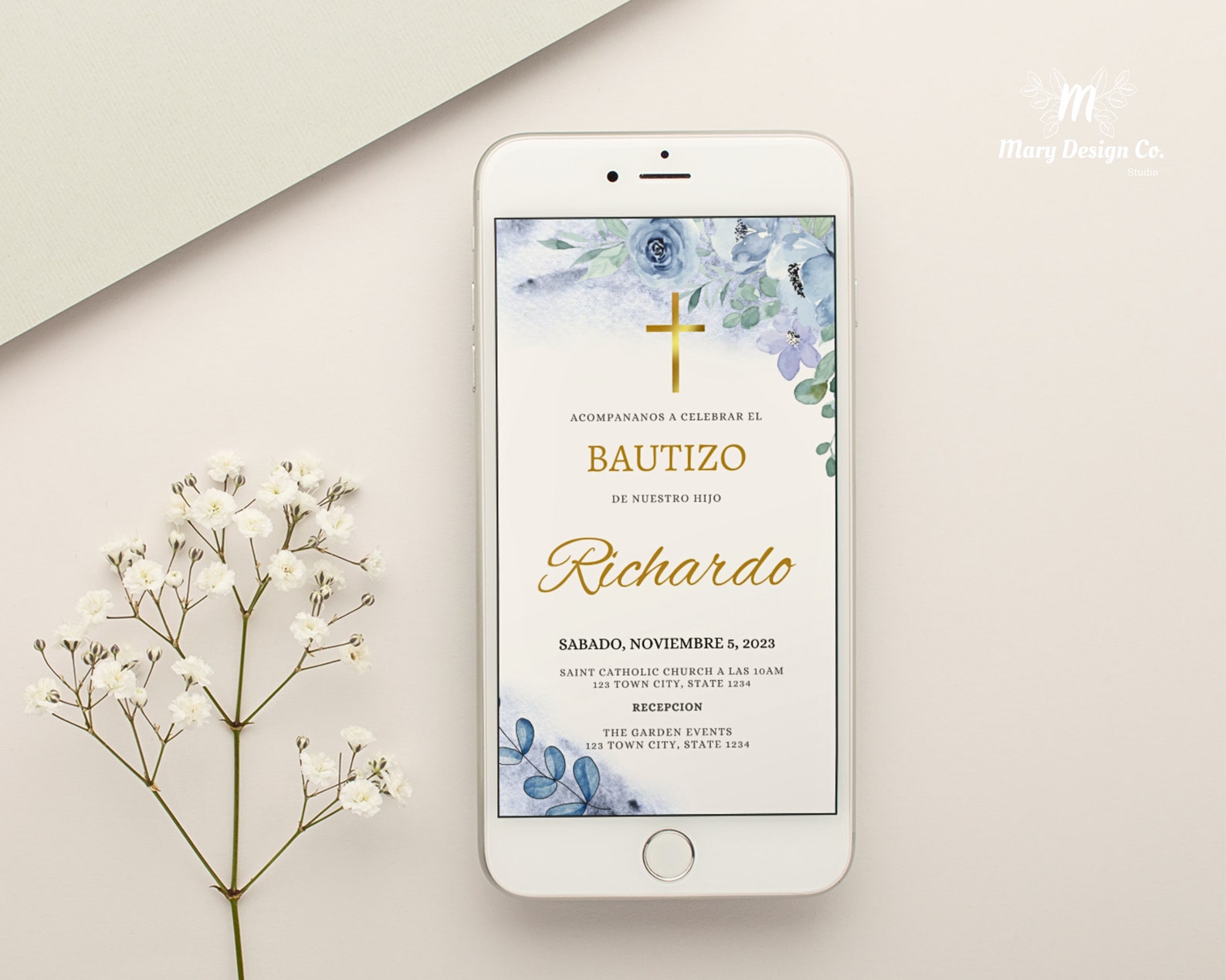 Bautizo Invitations Espanol, Invitacion De Bautizo, Bautizo Invitation ...