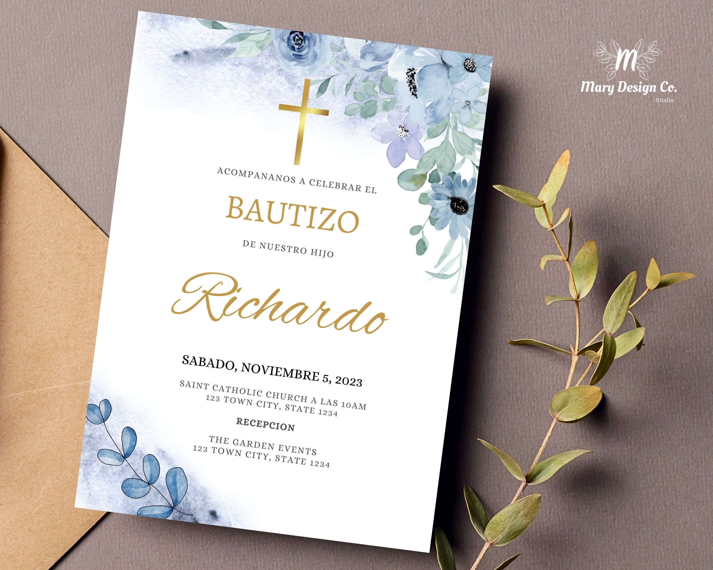 Bautizo Invitations Espanol, Invitacion De Bautizo, Bautizo Invitation ...