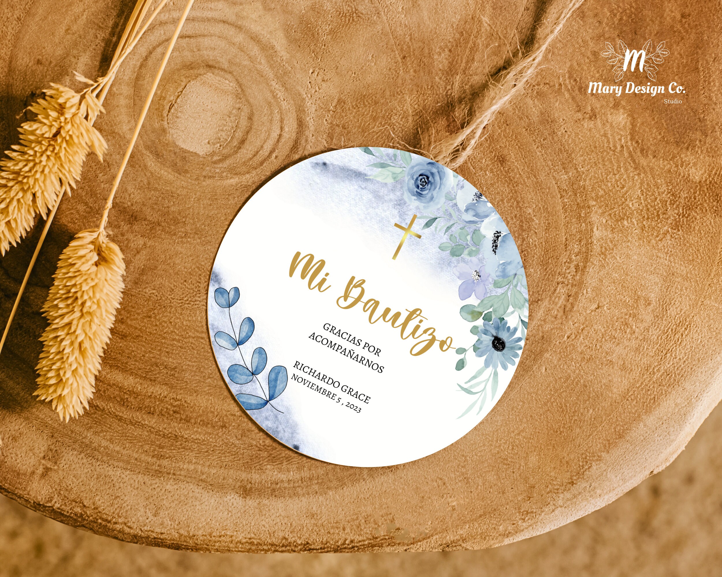 Editable Mi Bautizo Stickers, Mi Bautizo Favor Template, Spanish Favor ...