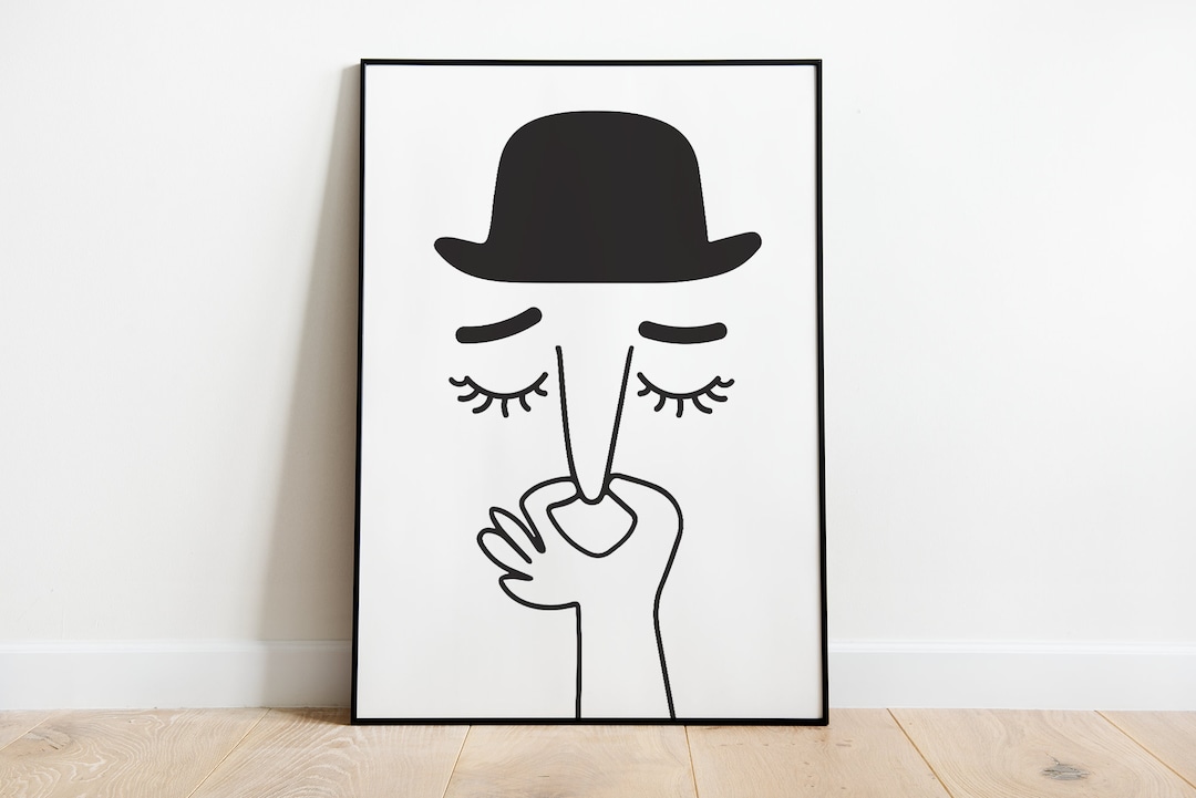 Bathroom Art Hilarious Charlie Chaplin Plugging His Nose Toilet ...