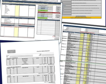 Construction Project Bid Template - Etsy