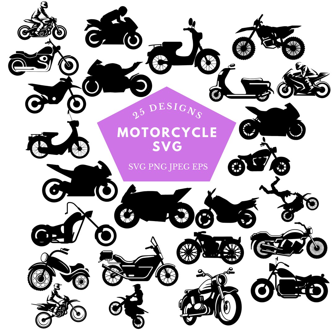 Motorcycle Svg,motor Bike Svg,biker Svg,motorcycles T-shirt Designs ...