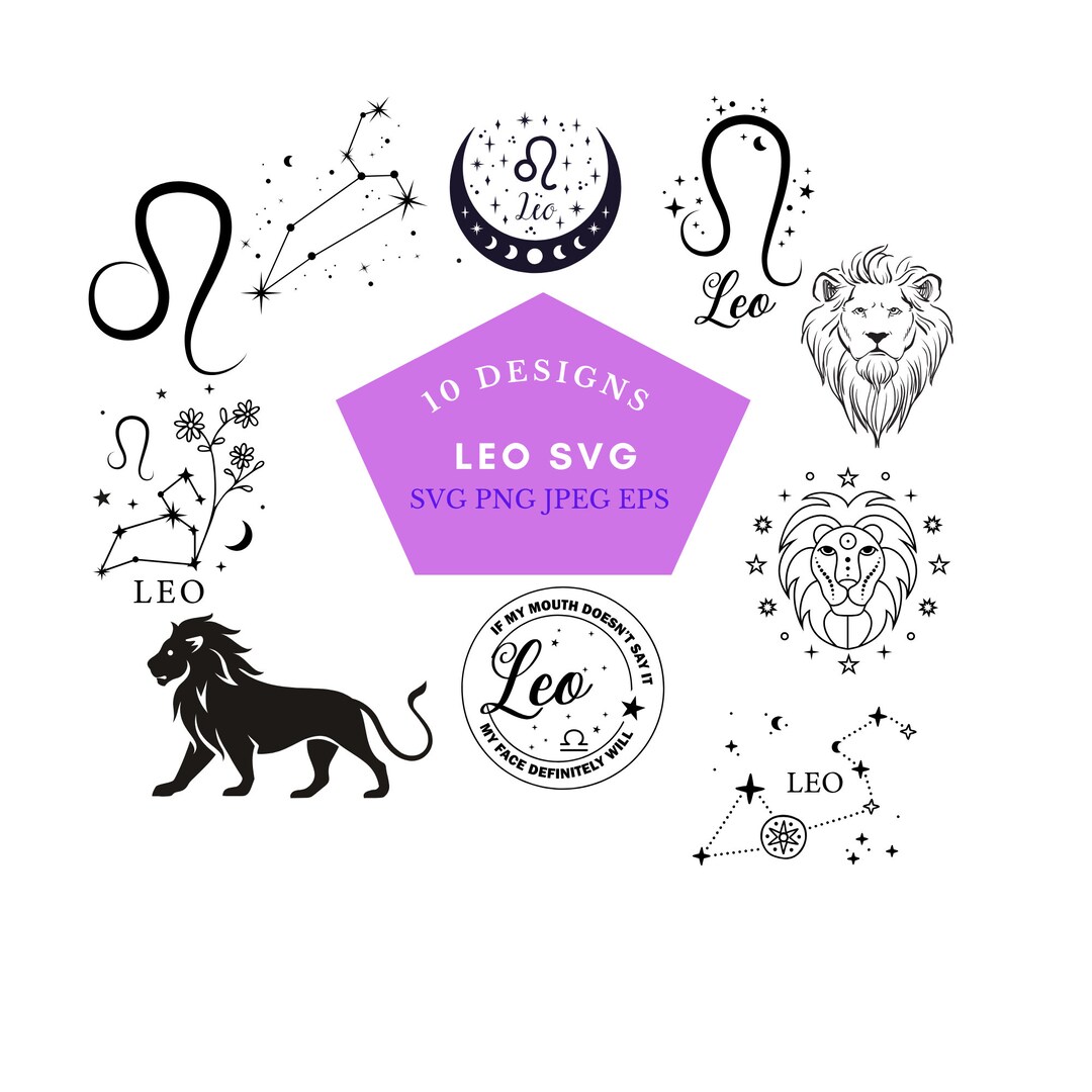 Leo Zodiac Svg, Zodiac Svg, Zodiac Leo Sign Svg, Horoscope Svg ...
