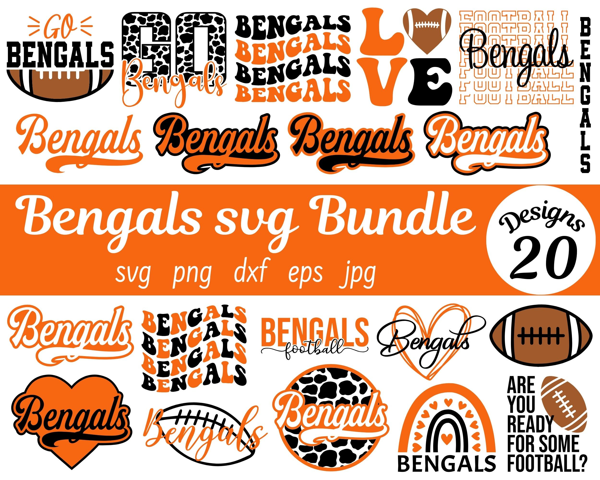 Bengals Football SVG PNG, Bengals Mascot Svg, Bengals Svg, Bengal School Team Svg, Bengals Cheer ...