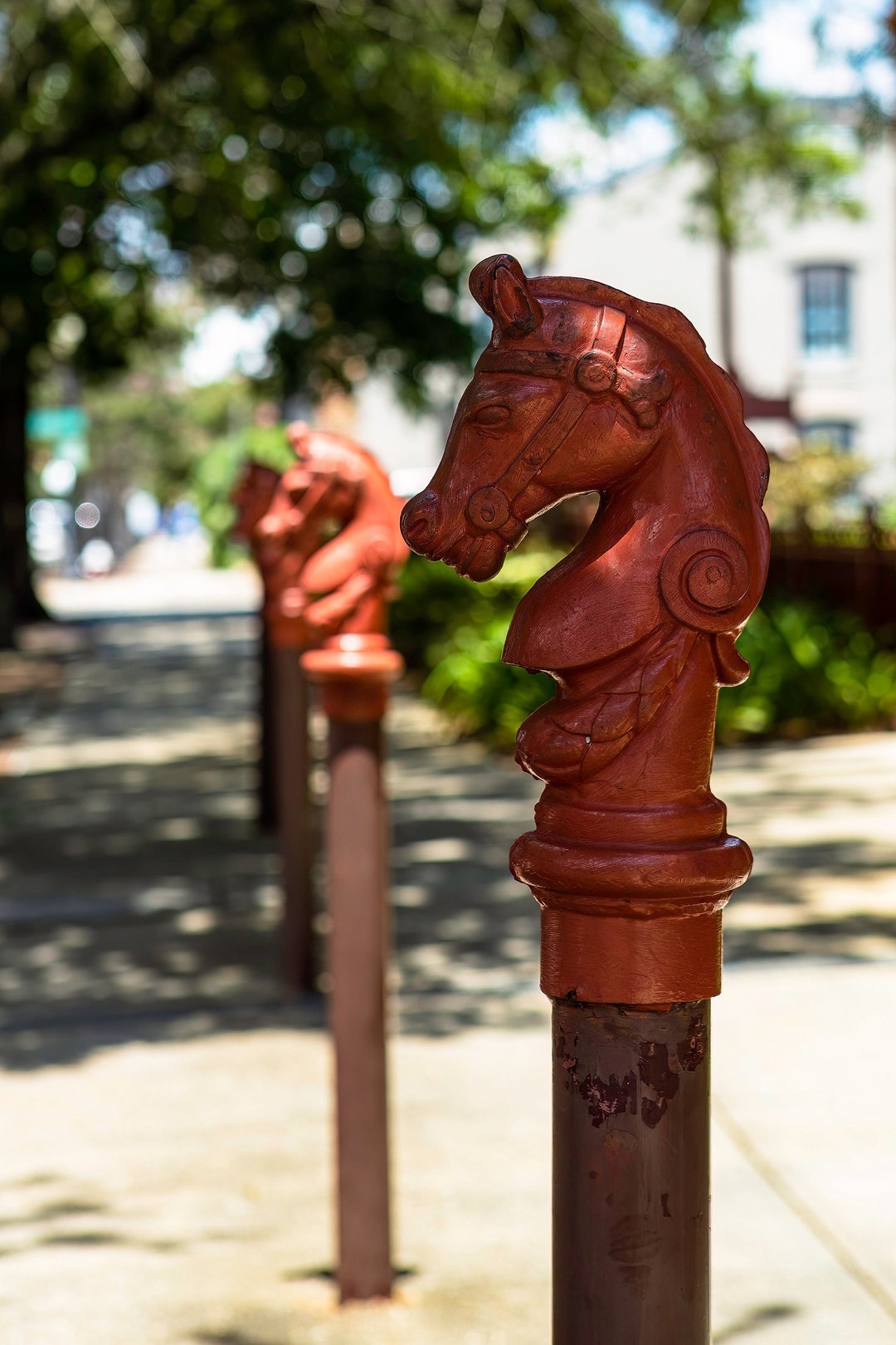Red Horse Hitching Post Digital Download Print -instant Digital ...