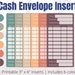 Budget Envelope Inserts Cash Envelope Inserts A6 Cash - Etsy