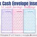 10k Savings Challenge Envelope, 52 Week Challenge Cash Envelope, 10k ...