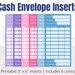 Budget Envelope Inserts Cash Envelope Inserts A6 Cash - Etsy