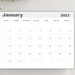 2023 Monthly Calendar Printable, Minimal Calendar, Minimalist Planner ...