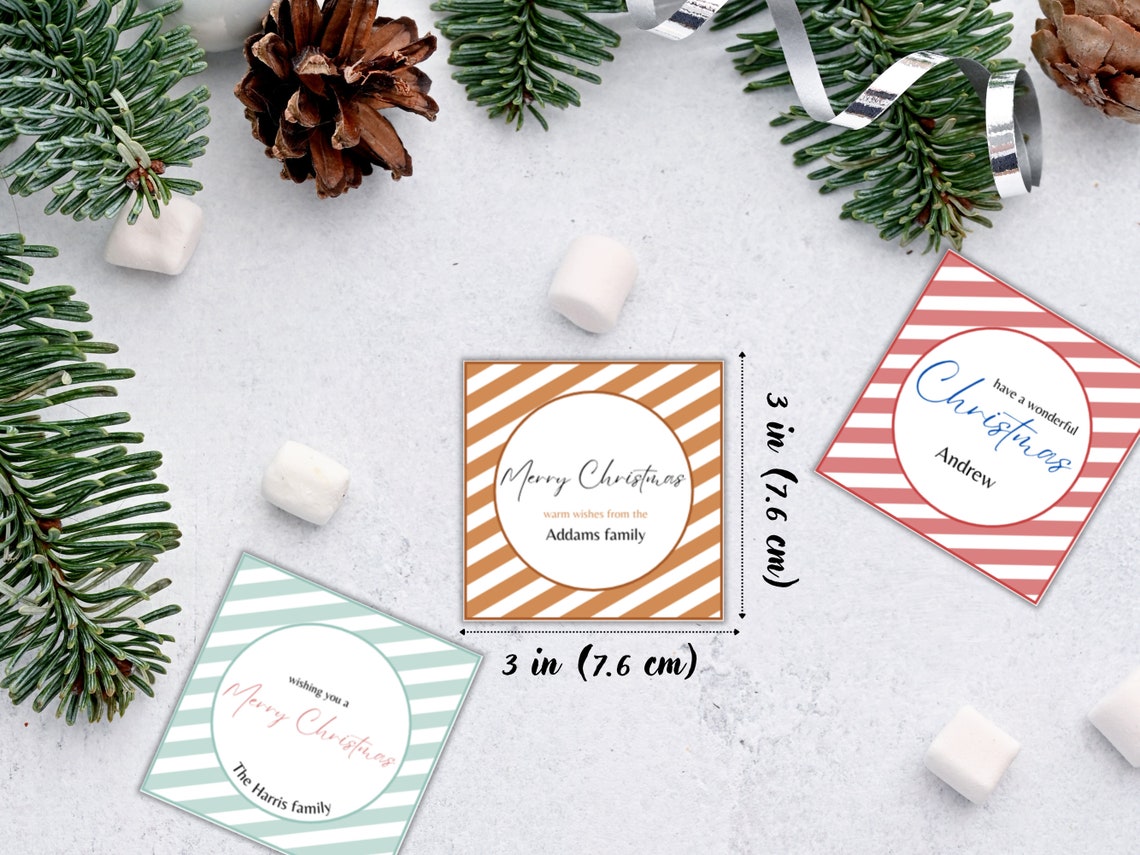 Editable Gift Tags Template, Printables Christmas Gift Tags, Blank Tags ...