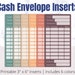Budget Envelope Inserts Cash Envelope Inserts A6 Cash - Etsy