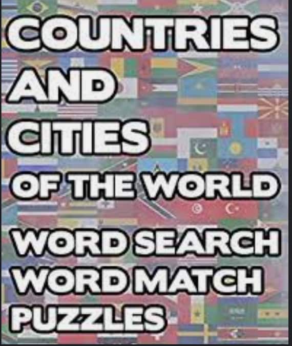 Capital Cities of the World Word Search - Etsy