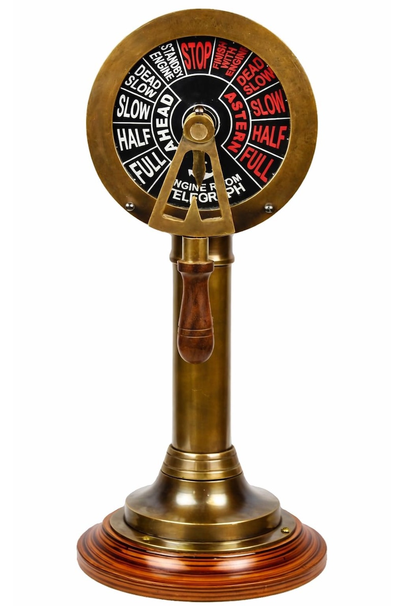 Solid Brass Engine Order Telegraph | Nautical Ship Decor, Marine ...