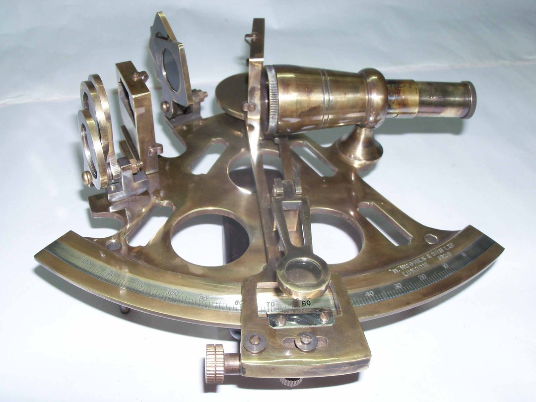 German Marine Brass Sextant (6 Inch) - Nautical Vintage Decor With ...