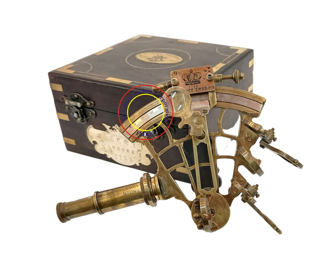 Rare Find, Vintage Antique Base Model Marine Brass Sextant 4in With ...