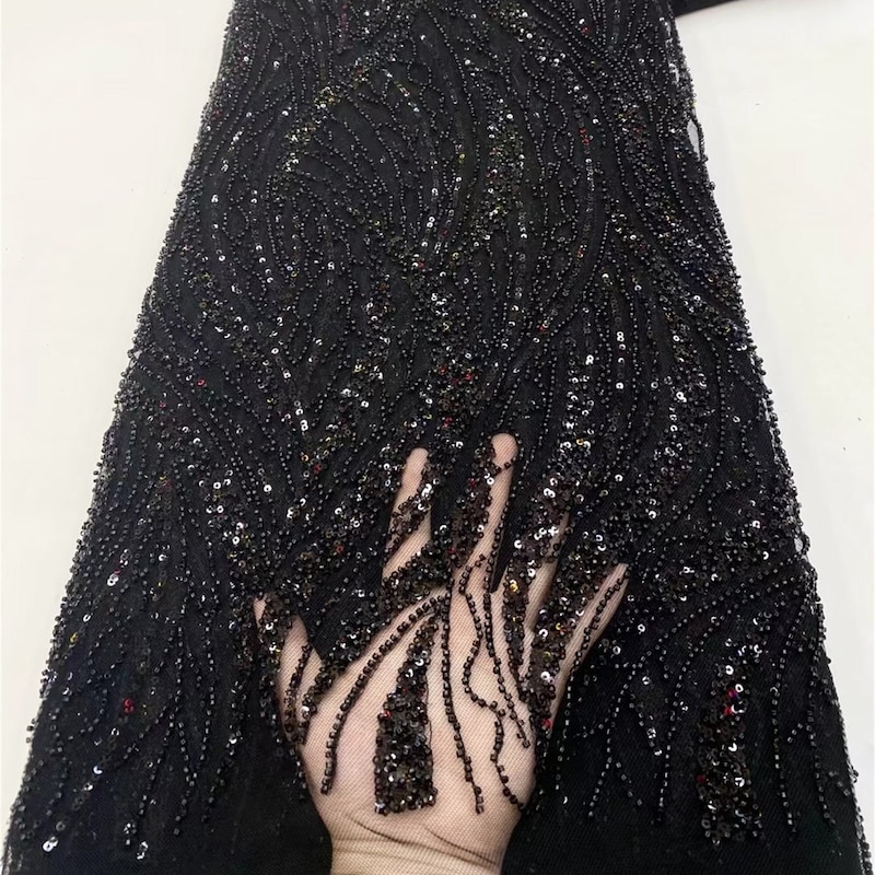 Sequin Beaded Bridal Fabric - Etsy