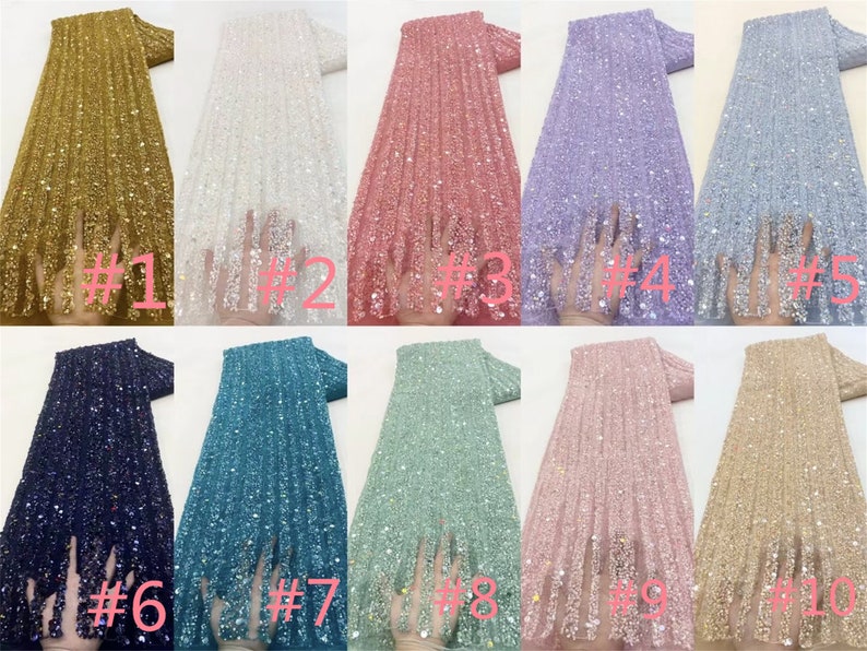 1 Yard Sequined Lines Tulle Fabric,gorgeous Beaded Lace Fabric,for Tutu ...