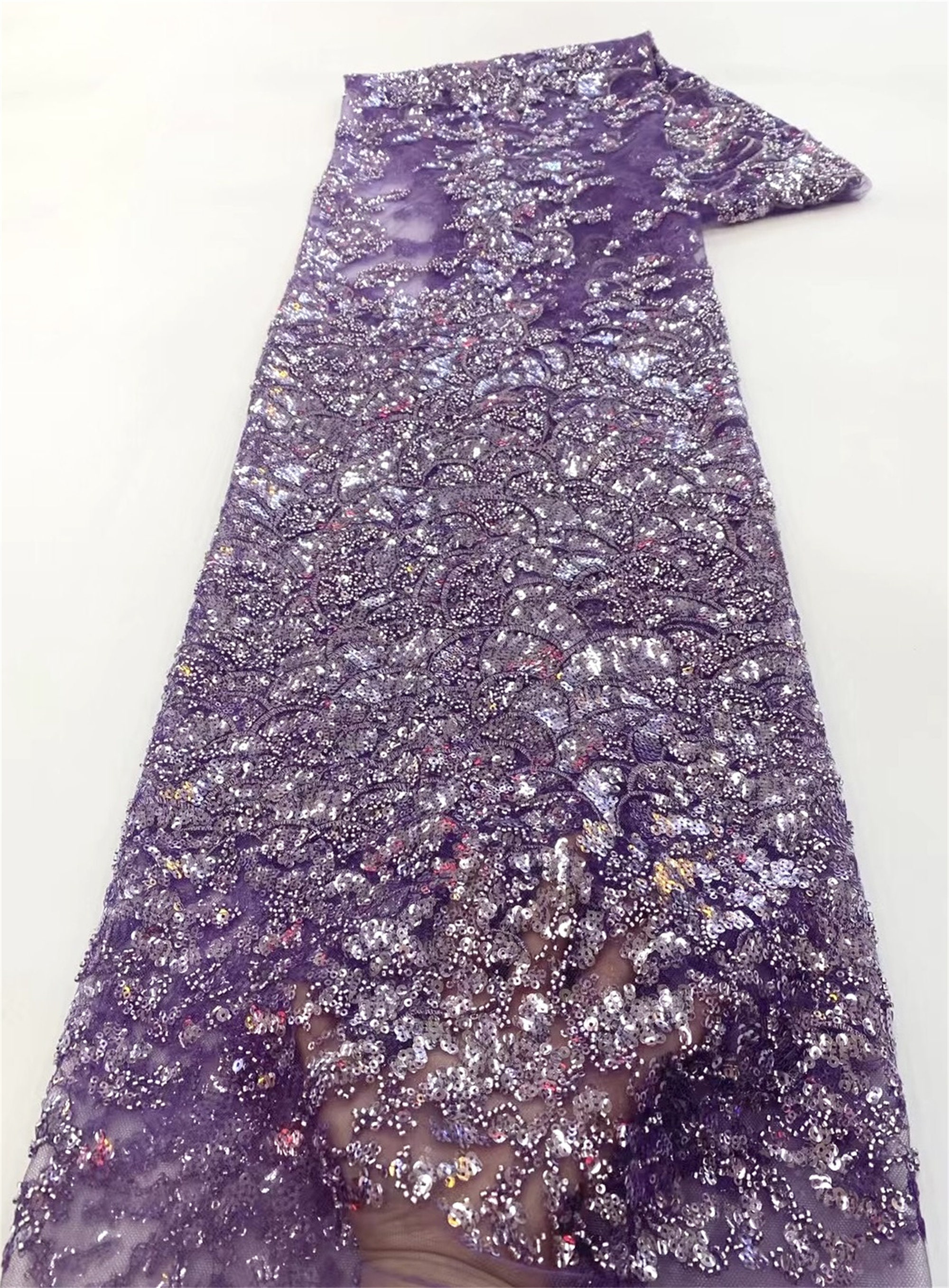 Beautiful Fish Scale Sequin Mesh, Mermaid Skirt Fabric, for Bridal ...