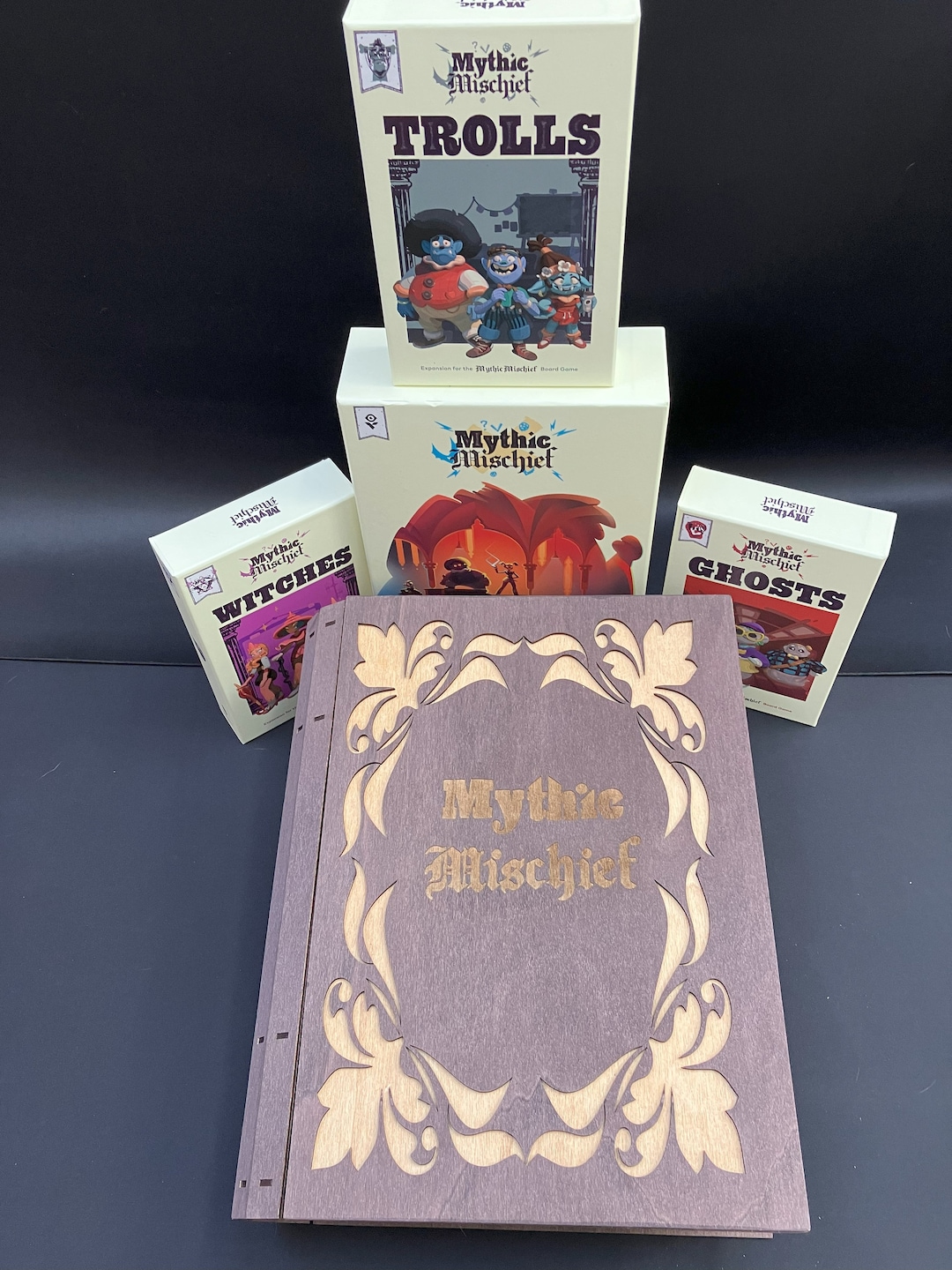 Mythic Mischief Book Box With Inserts for Base Game + ALL 3 Expansions ...