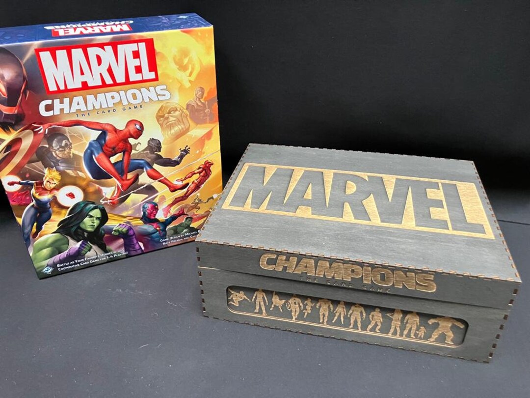 Marvel Champions Triple Storage Box With Optional Extender Sleeved ...