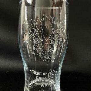 Dnd Engraved Pint Glasses Choose From 24 Designs - Etsy UK