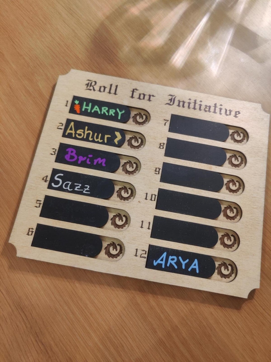 D&D Roll for Initiative Tracking Board - Etsy UK
