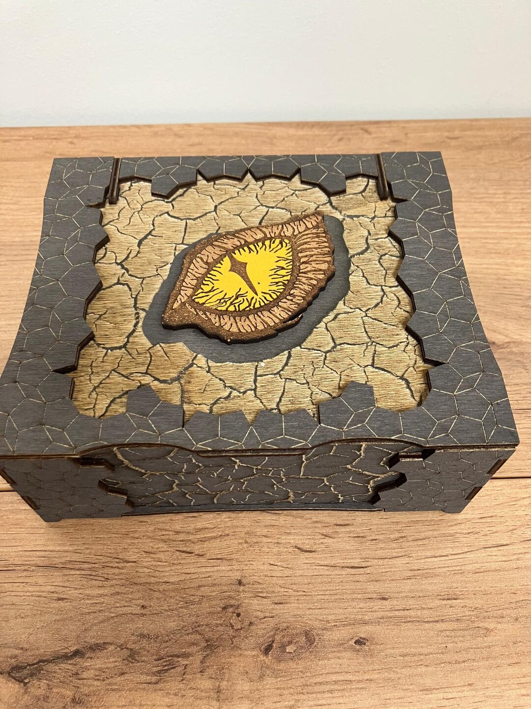 Wooden Dragon Eye Box With Wooden Hinges - Etsy