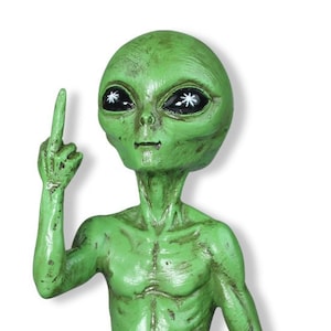Rude Alien Statue “flipping the Bird” 10″ H Shelf Sitter ...