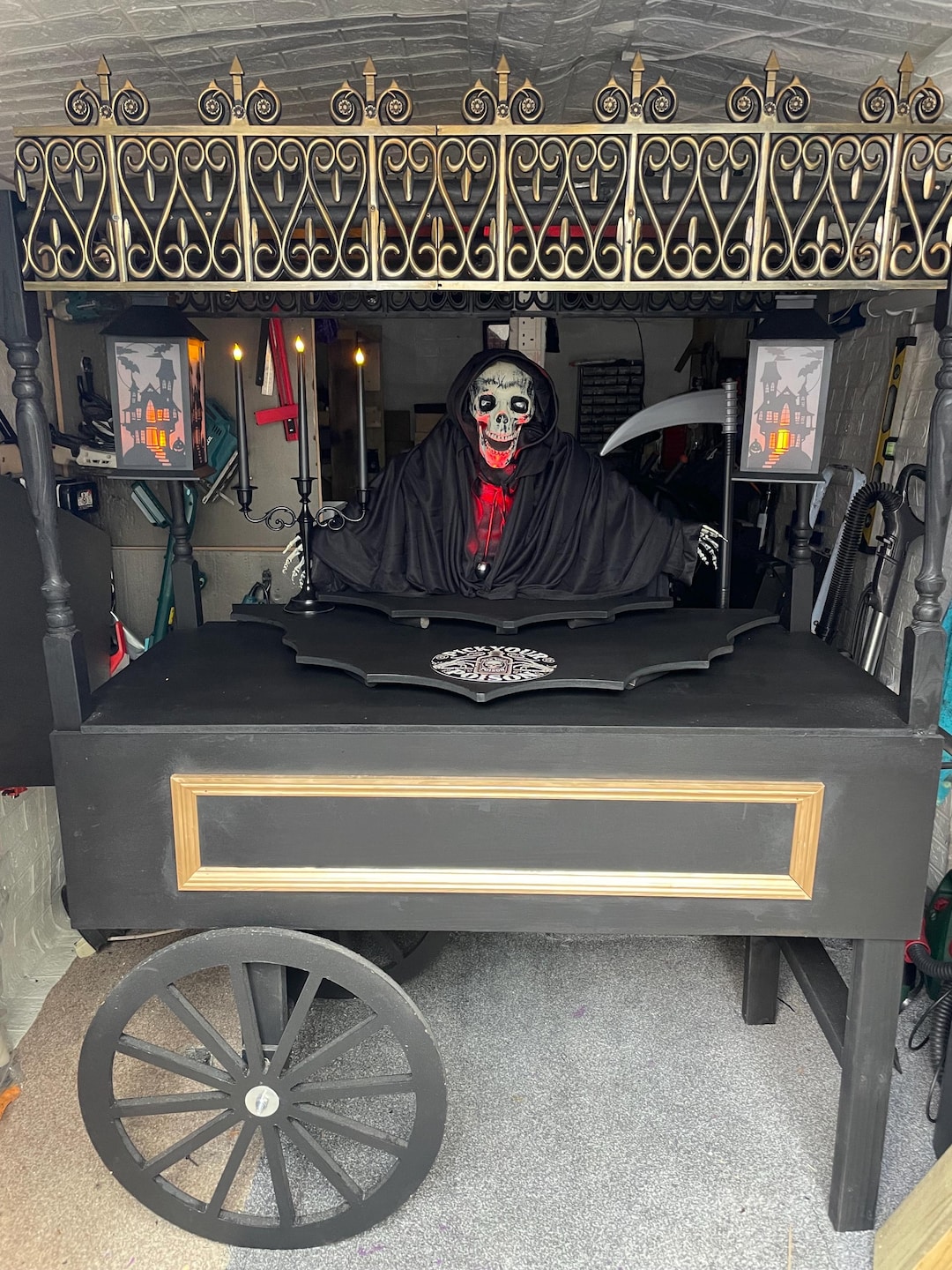 Halloween Themed Spooky Gothic Illuminated Sweet Cart - Etsy