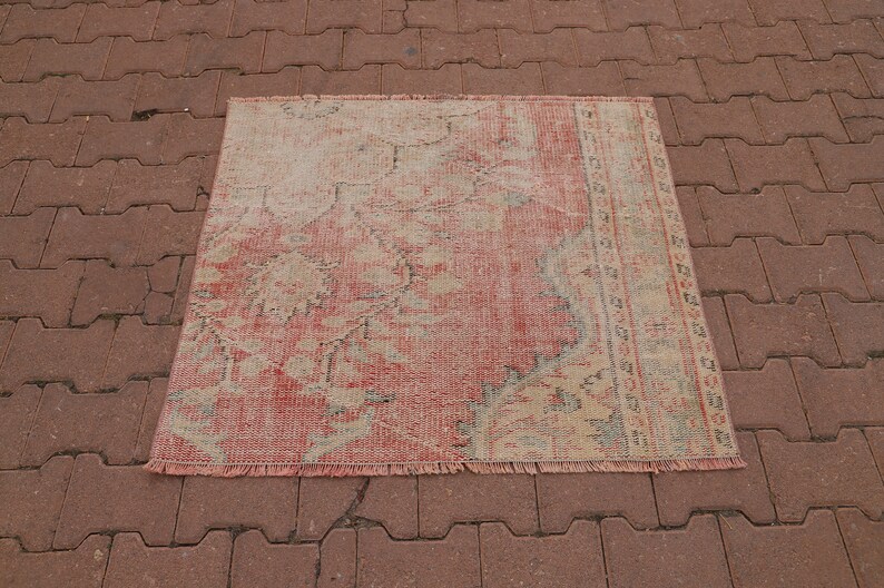 Handmade Oushak Wool Rug, Traditional Tribal Design, Organic Natural ...