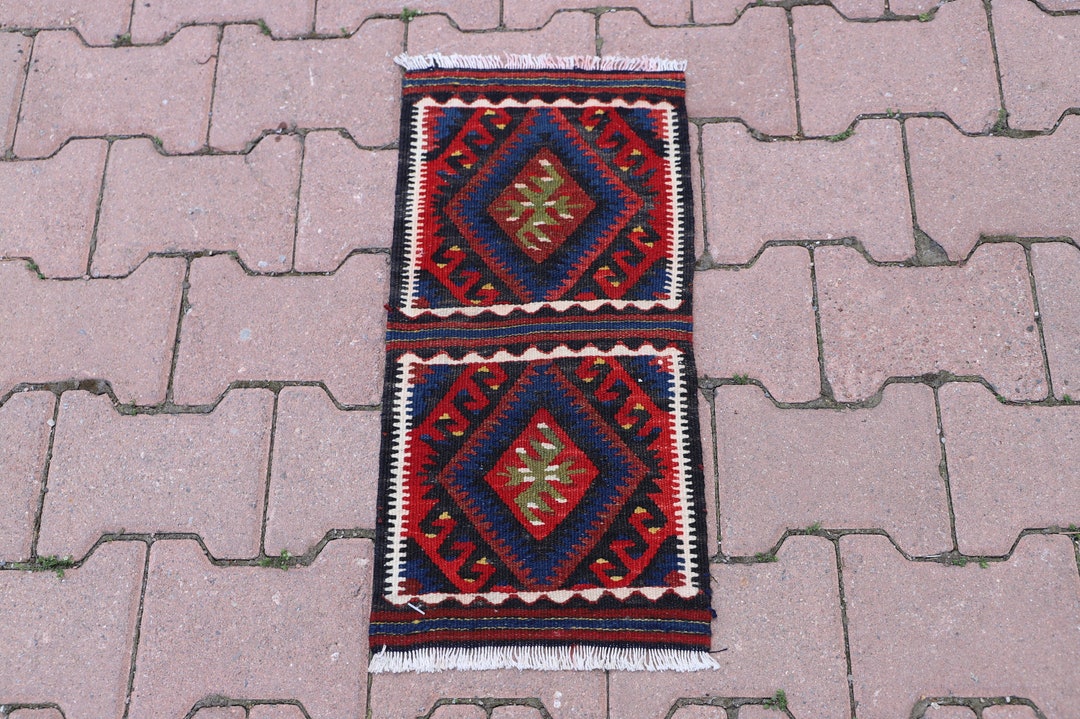 Small Red Rug11x23 Doormatturkish Foyer - Etsy