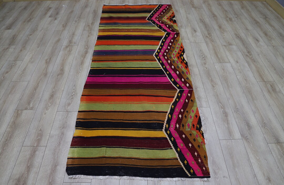 Colorful Runner Rug,oushak Rug,3x8ft Rug,anatolian Rug,handmade Rug ...