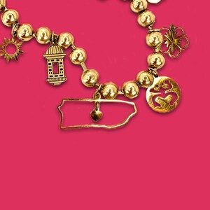 Collar Con Iconos De Puerto Rico Nostalgia 100x35 - Etsy