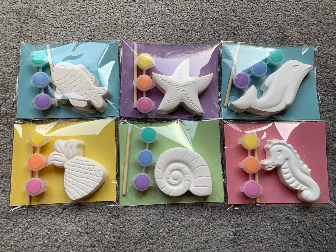 Sea Creature Craft Kit-gift Set Party Favours-paint Set-unique Party ...
