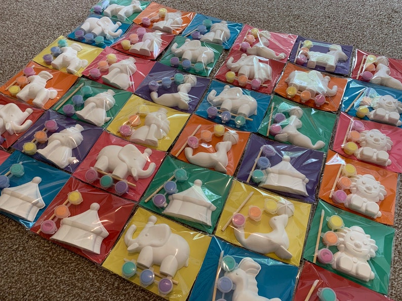 Circus Craft Kit-gift Set Party Favours-paint Set-unique Party Bag ...