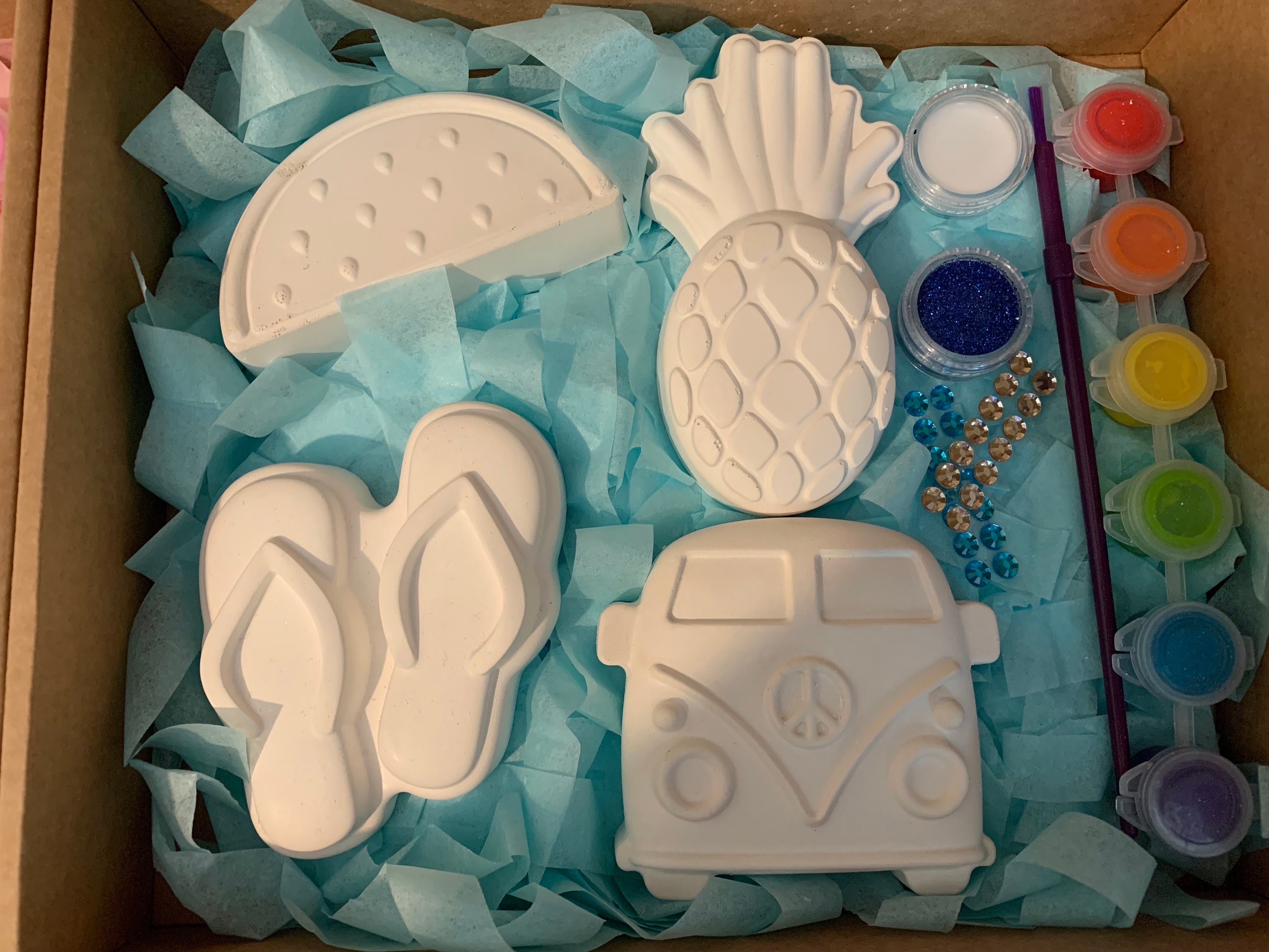 Summer Craft Kit-gift Set Party Favours-paint Set-kids Craft-unique ...