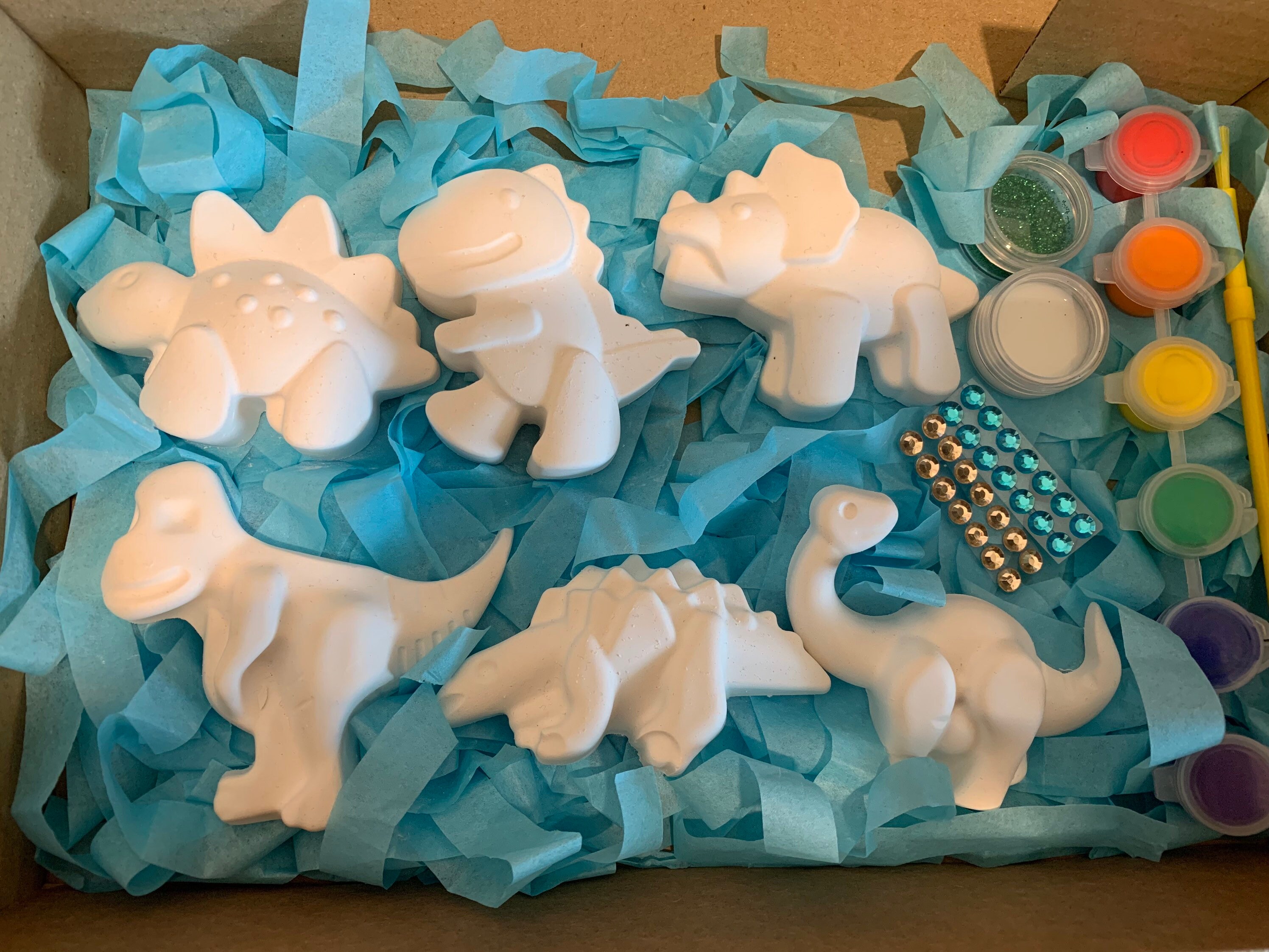 Dinosaur Craft Kit-gift Set Party Favours-paint Set-unique Party Bag ...