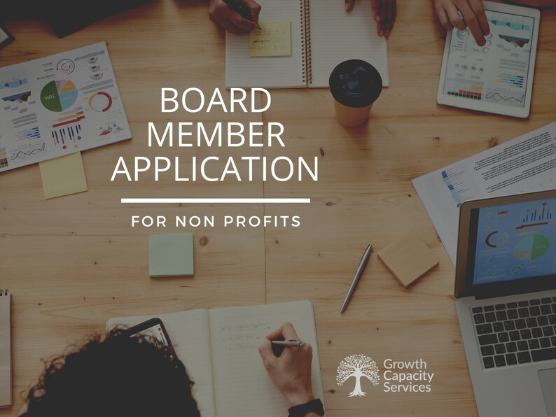Non Profit Board Member Application Template - Etsy