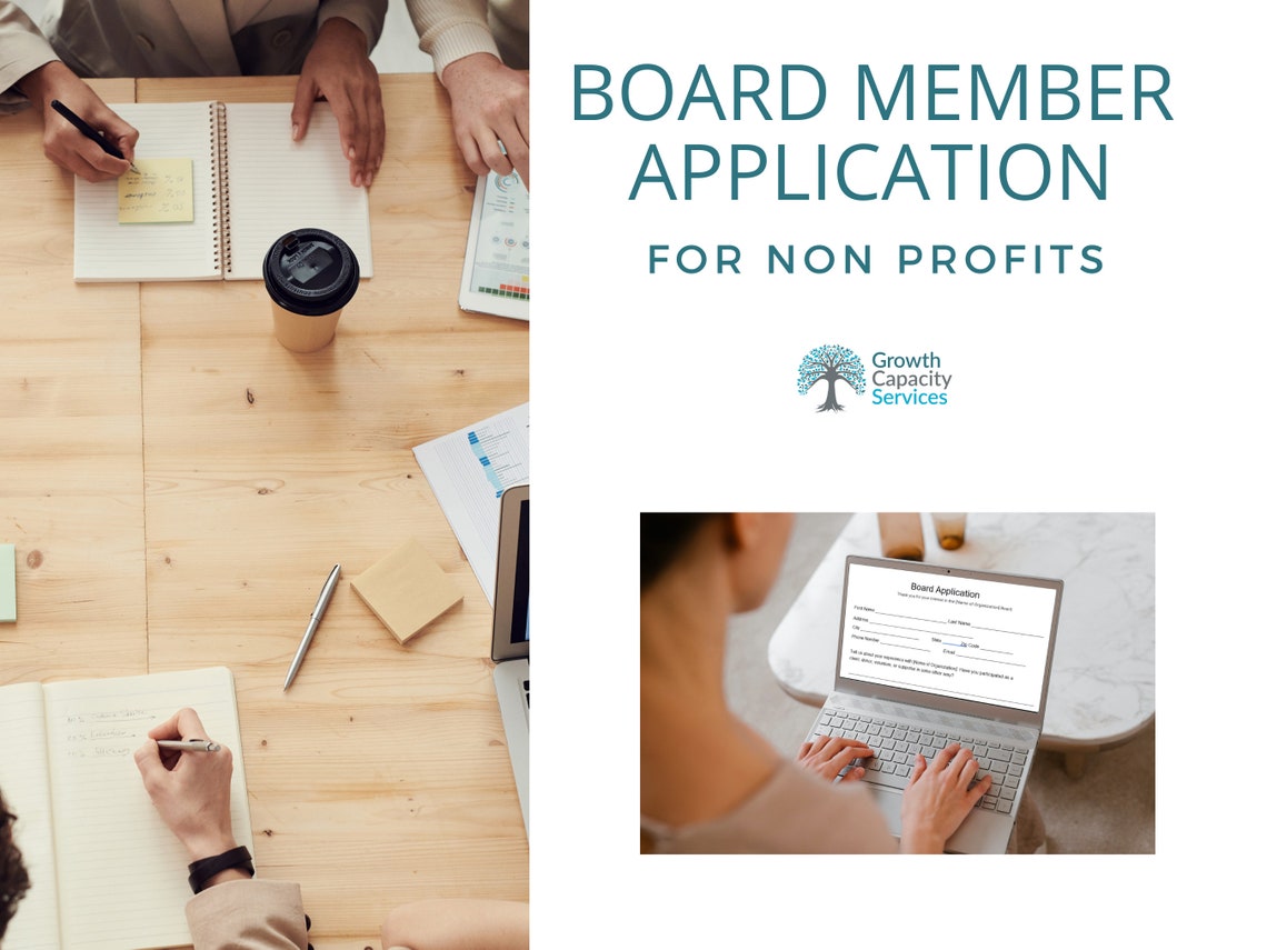 Non Profit Board Member Application Template - Etsy