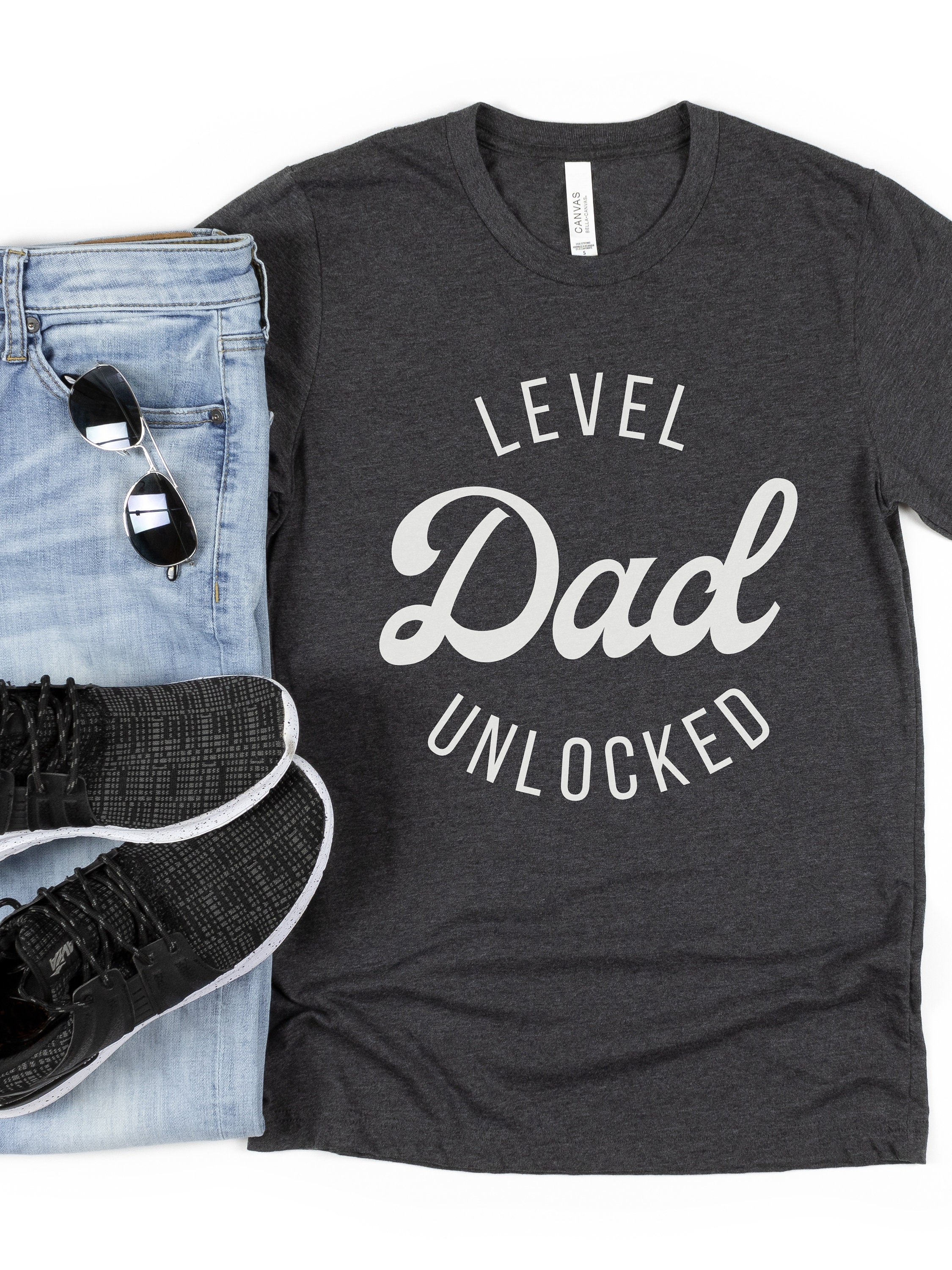 Dad Level Unlocked Shirt, Expectant Father Shirt, Gaming Dad Shirt ...