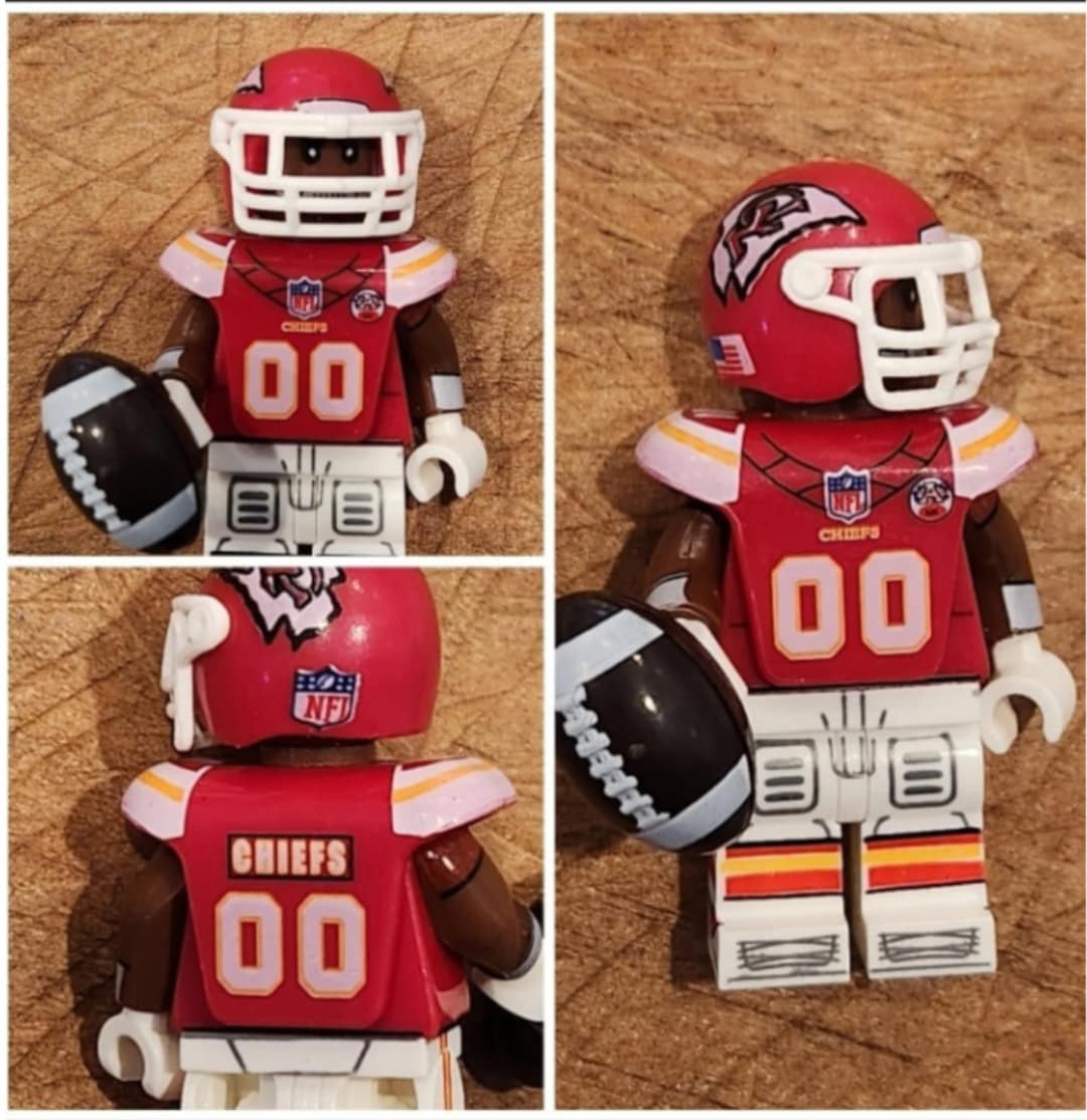 New Kansas City CHIEFS Minifigure Compatible With Lego Minifigure Legos ...