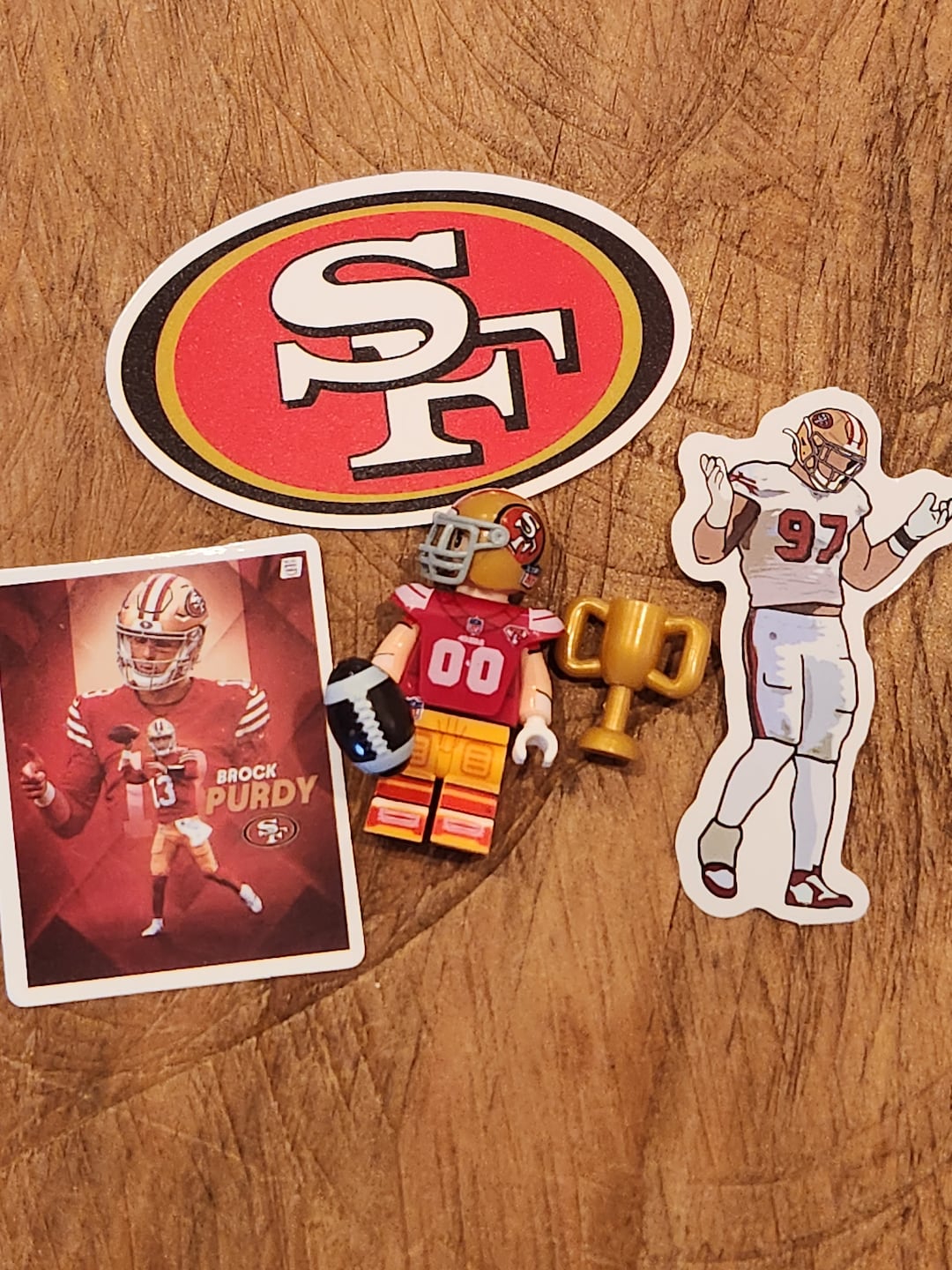 New San Francisco 49ers Minifigure Compatible With Lego Minifigure ...