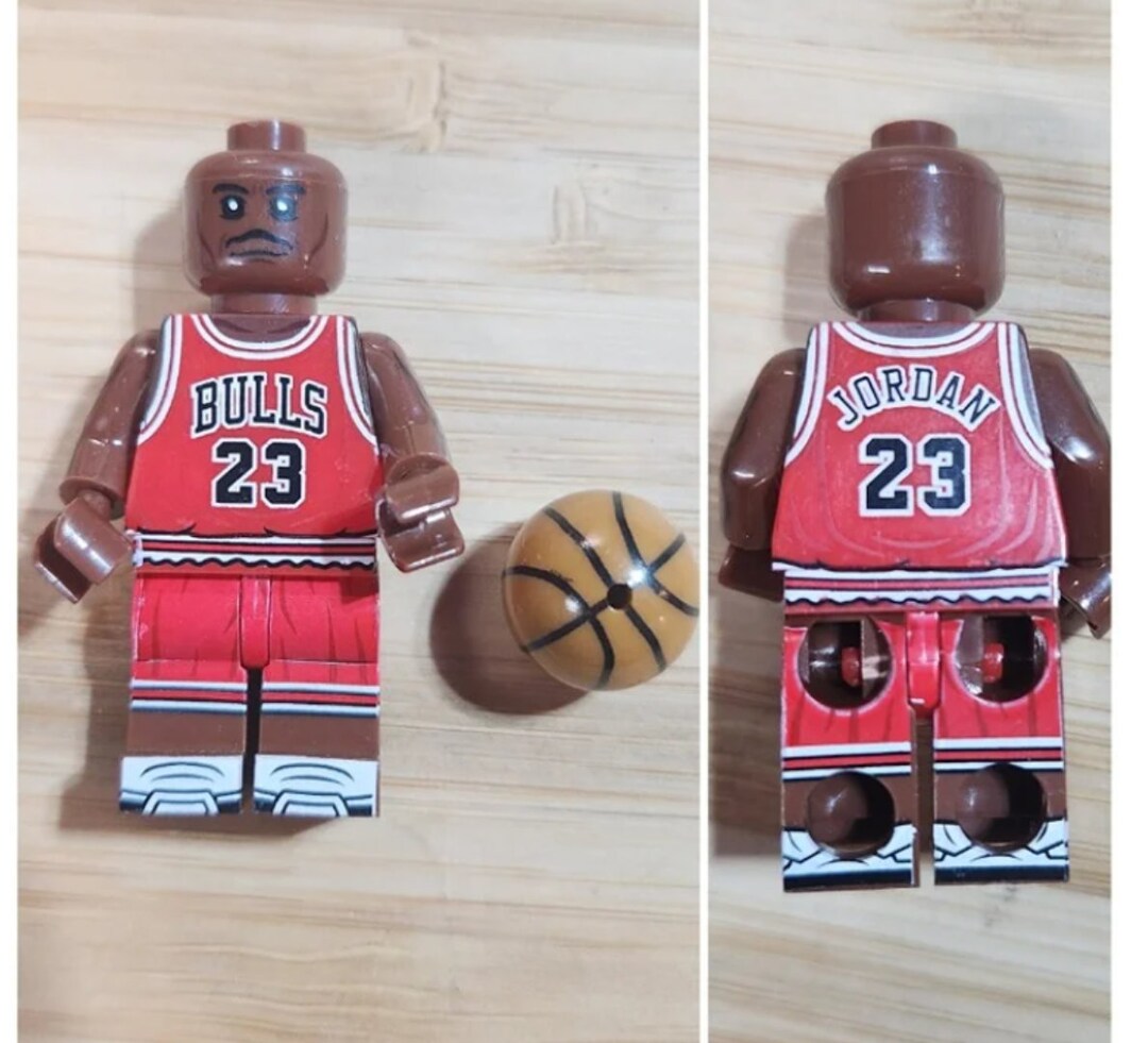 New MICHAEL JORDAN Minifigure Chicago Bulls Minifigure Compatible With ...