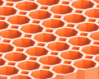 Repeatable Honeycomb Pattern STL File - Etsy