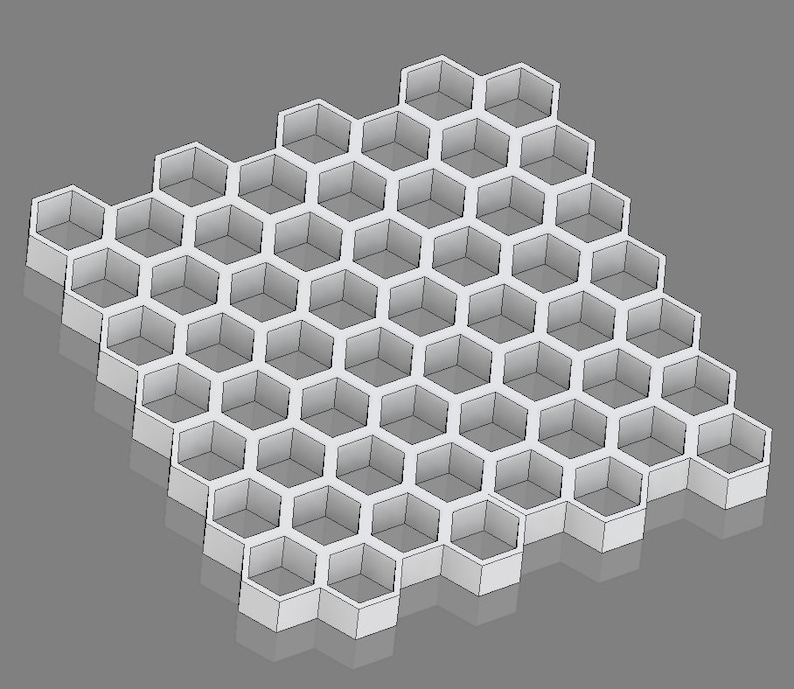 Repeatable Honeycomb Pattern Stl File For 3d Printing Etsy