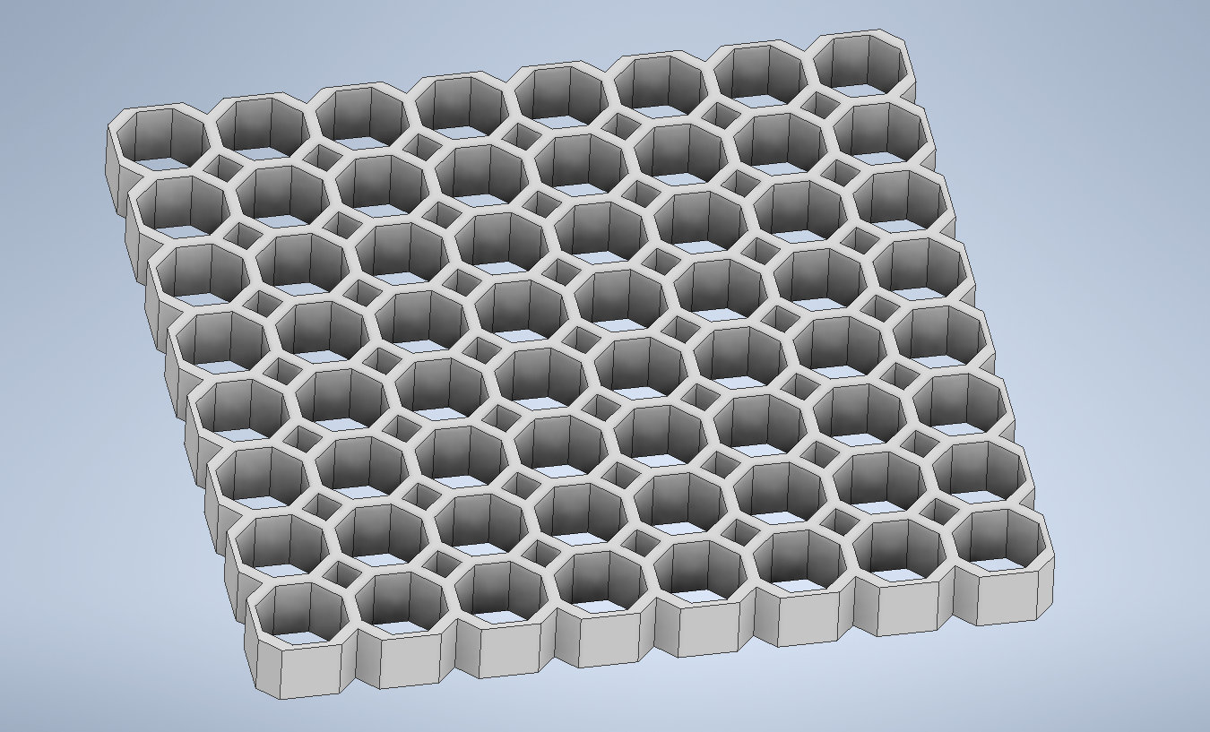 Repeatable Octagon Pattern STL File for 3D Printing - Etsy