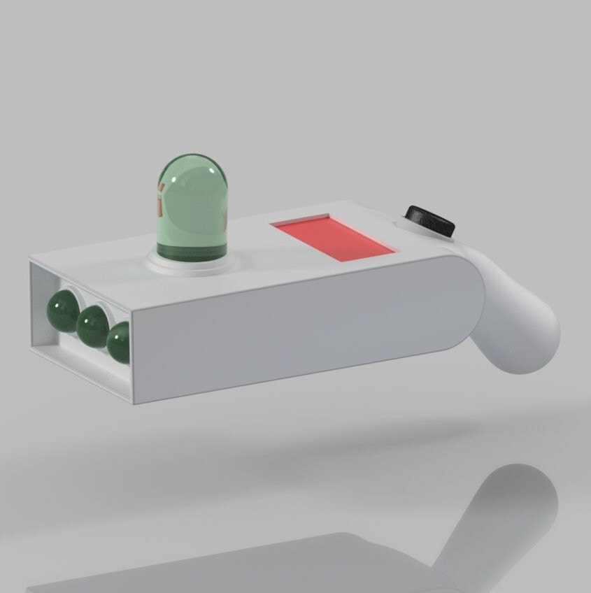 Rick and Morty Portal Gun STL File for 3D Printing - Etsy
