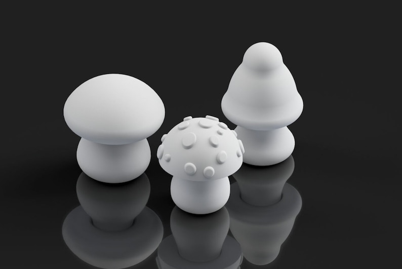 Mushrooms Storage Container Pack STL File for 3D Printing - Etsy