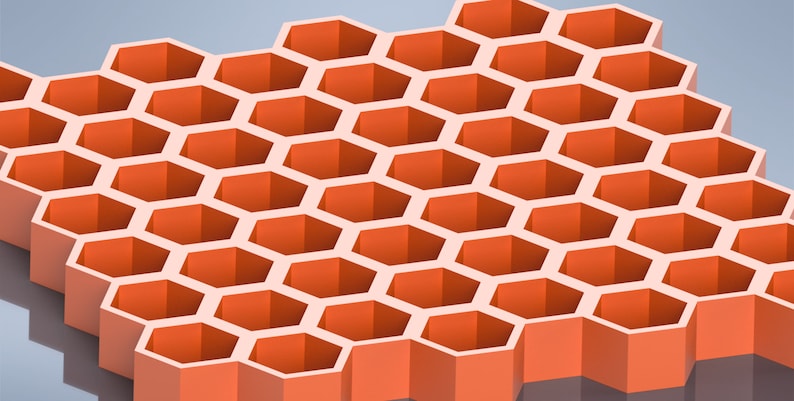 Repeatable Honeycomb Pattern STL File for 3D Printing - Etsy