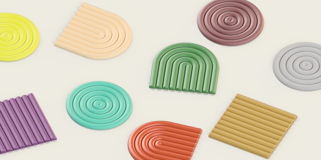 3D Print STL Models, Coasters Pack - Etsy